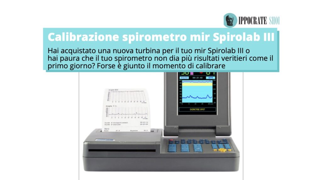 Calibrazione spirometro mir Spirolab 3