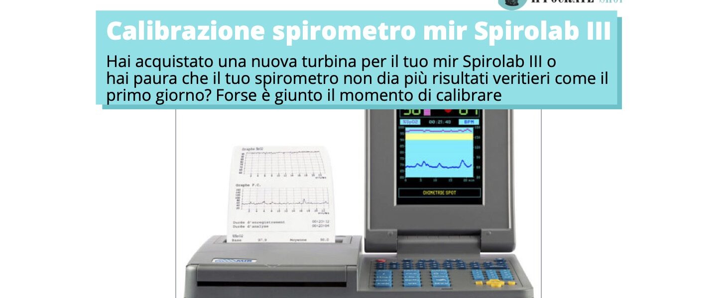 Calibrazione spirometro mir Spirolab III