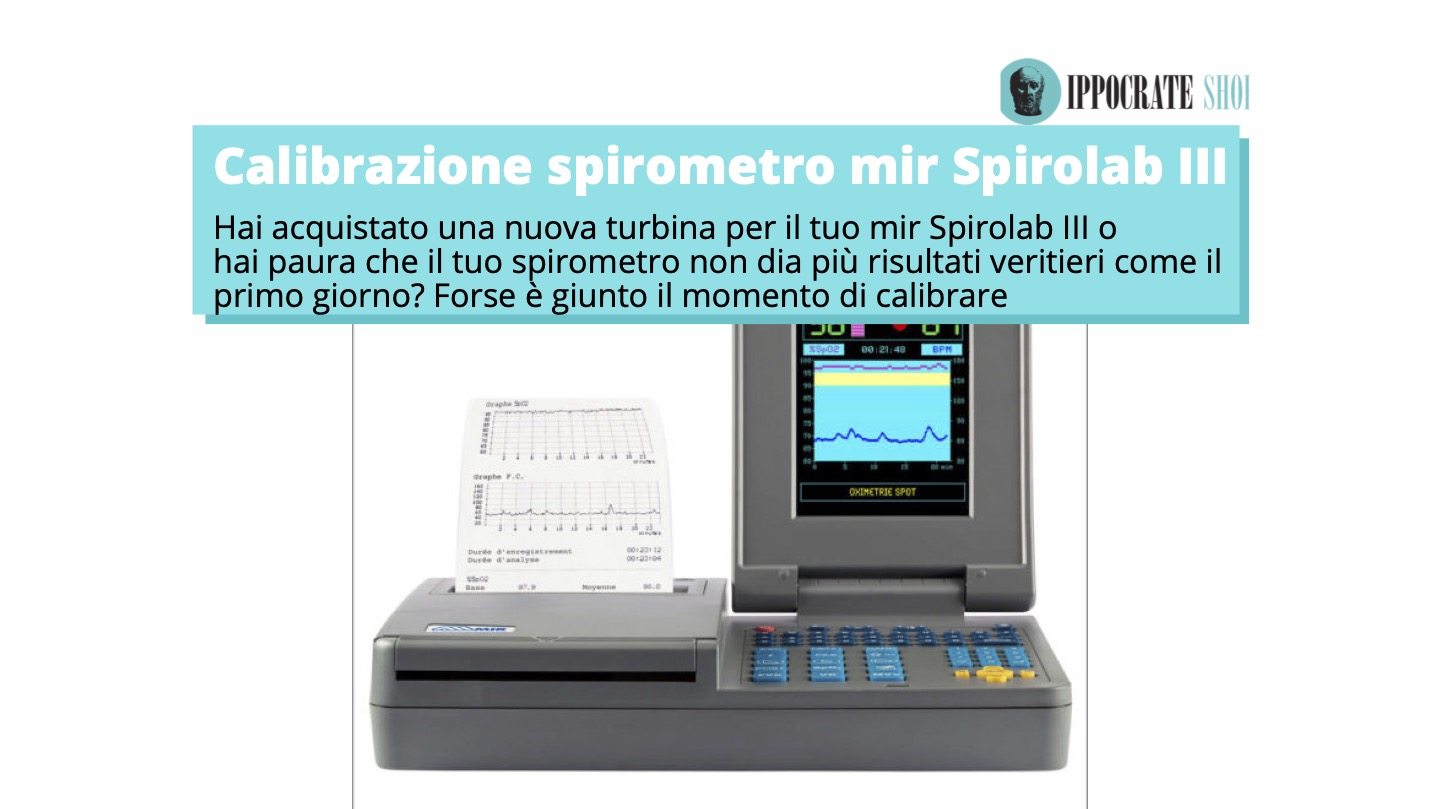 Calibrazione spirometro mir Spirolab 3