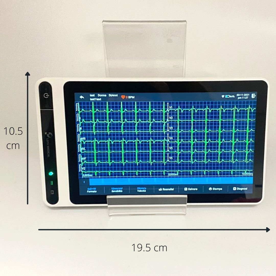 Elettrocardiografo tablet ecg portatile 12 derviazioni interpretazione ...
