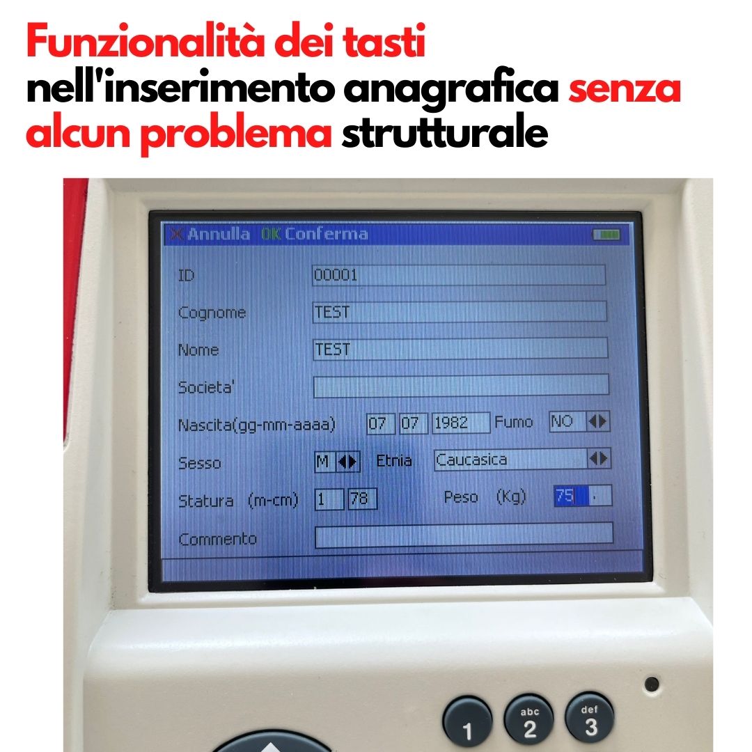 Cosmed Pony FX spirometro portatile usato con stampante del 2015 ...